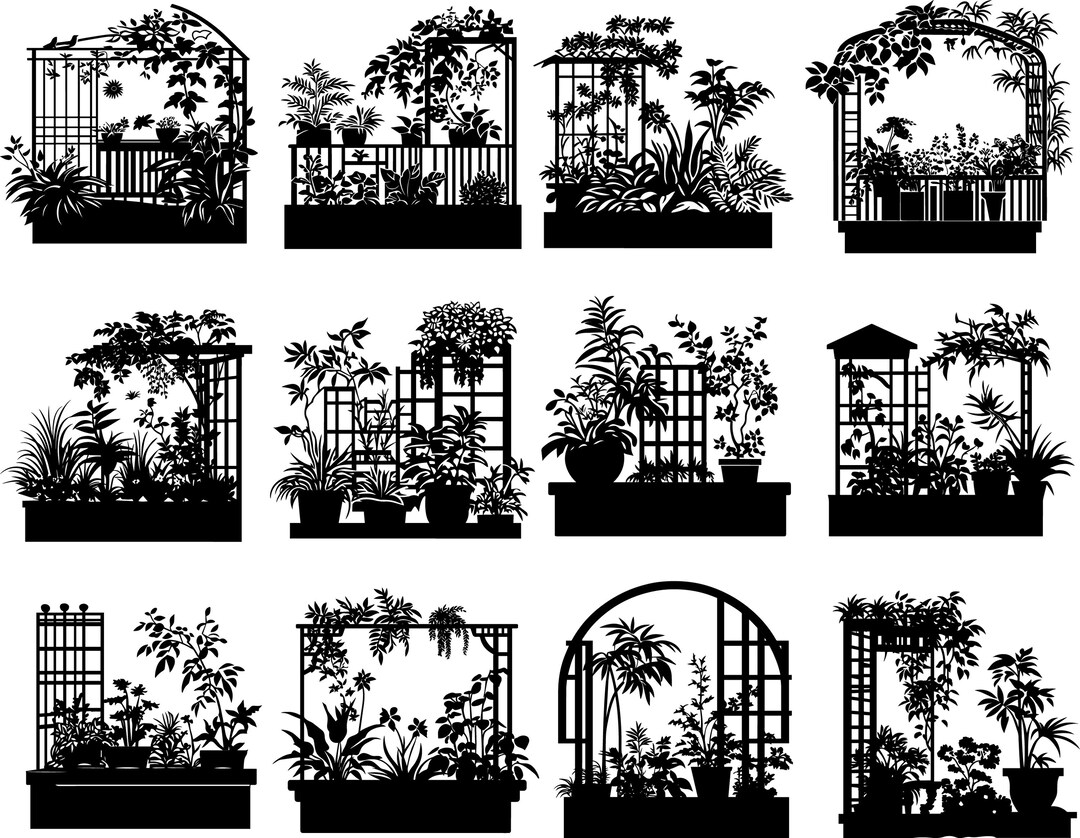 Garden Bundle Svg, Garden Clipart, Garden Cut Files for Cricut, Urban ...