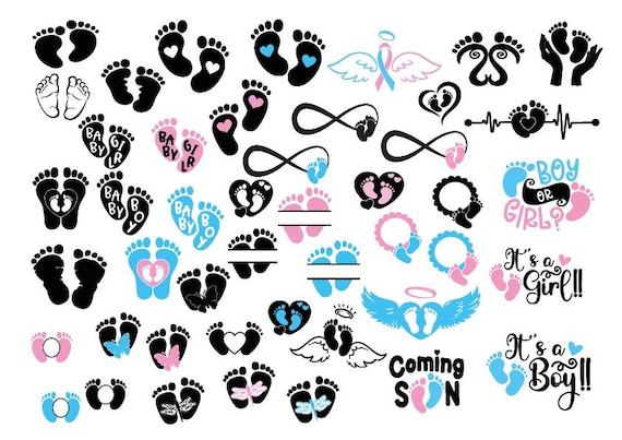 Baby Footprint Baby Feet SVG Baby Svg Baby Footprint - Etsy