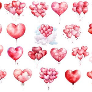 Watercolor Valentines Clipart, Valentine's Day Clipart, Valentines ...