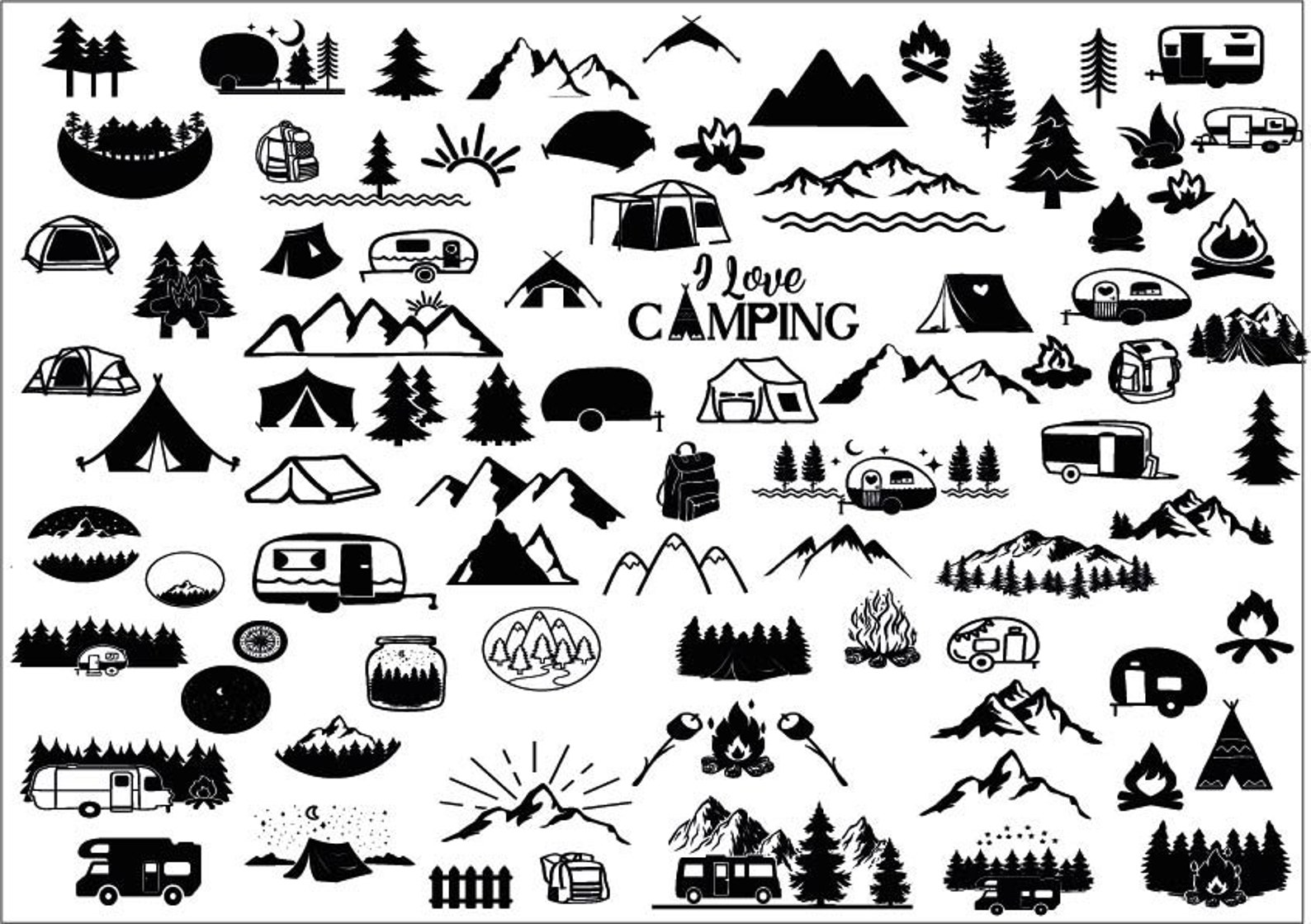 CAMPING SVG BUNDLE Camping Life Svg Files for Cricut - Etsy