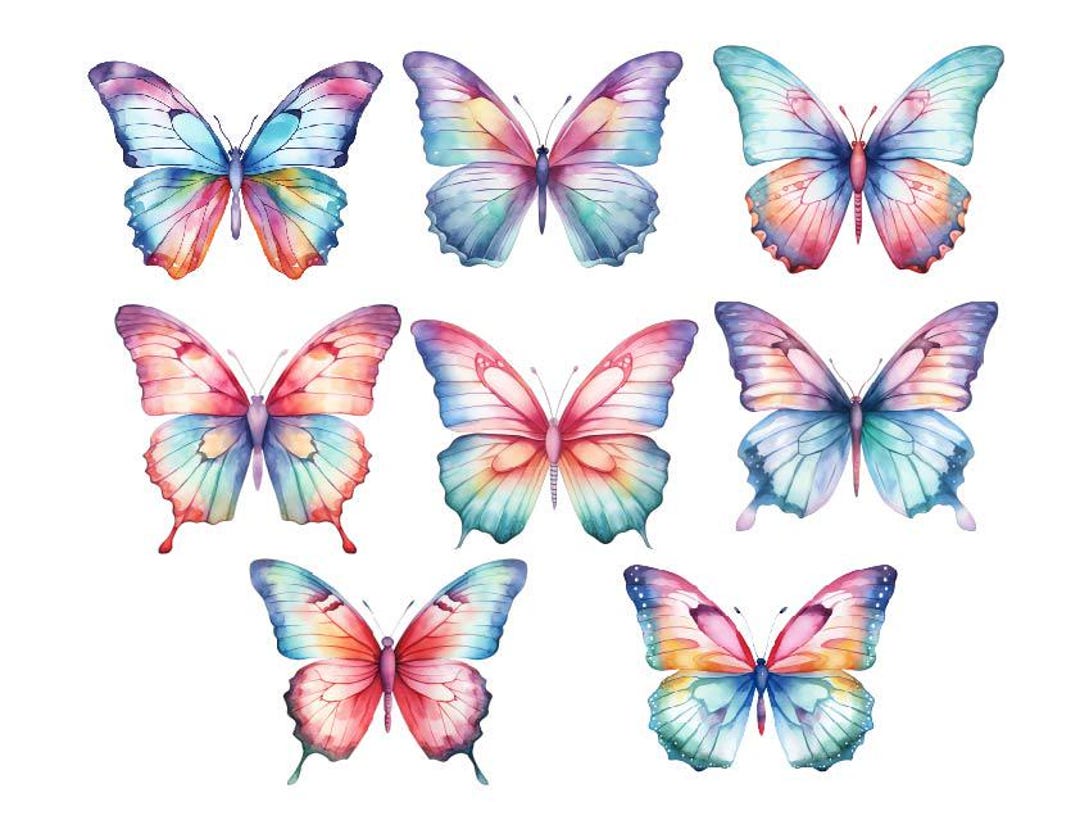 Watercolor Butterfly Clipart, Butterfly PNG Clipart, Pink Butterfly Png ...