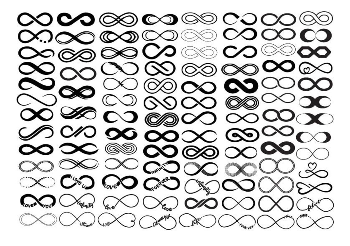 INFINITY SVG BUNDLE, Infinity Svg, Infinity Clipart, Infinity Cut Files ...