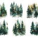 Watercolor Pine Forest, Watercolor Forest Landscapes, Forest Tree ...