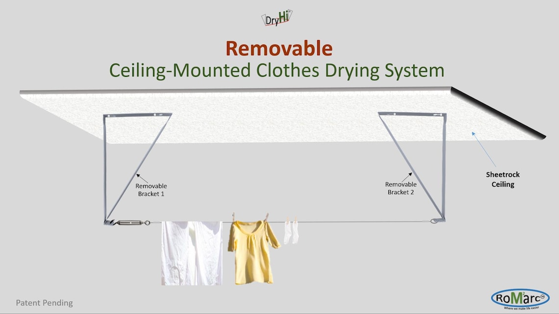 Indoor Air-drying Clothes System (ceiling-mounted) - Etsy