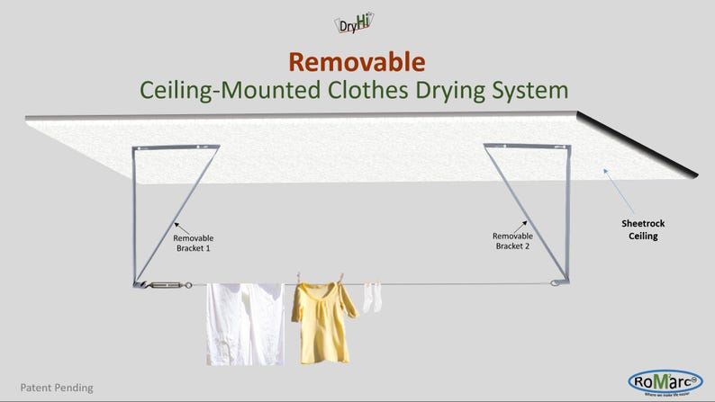 Indoor Air-drying Clothes System (ceiling-mounted) - Etsy