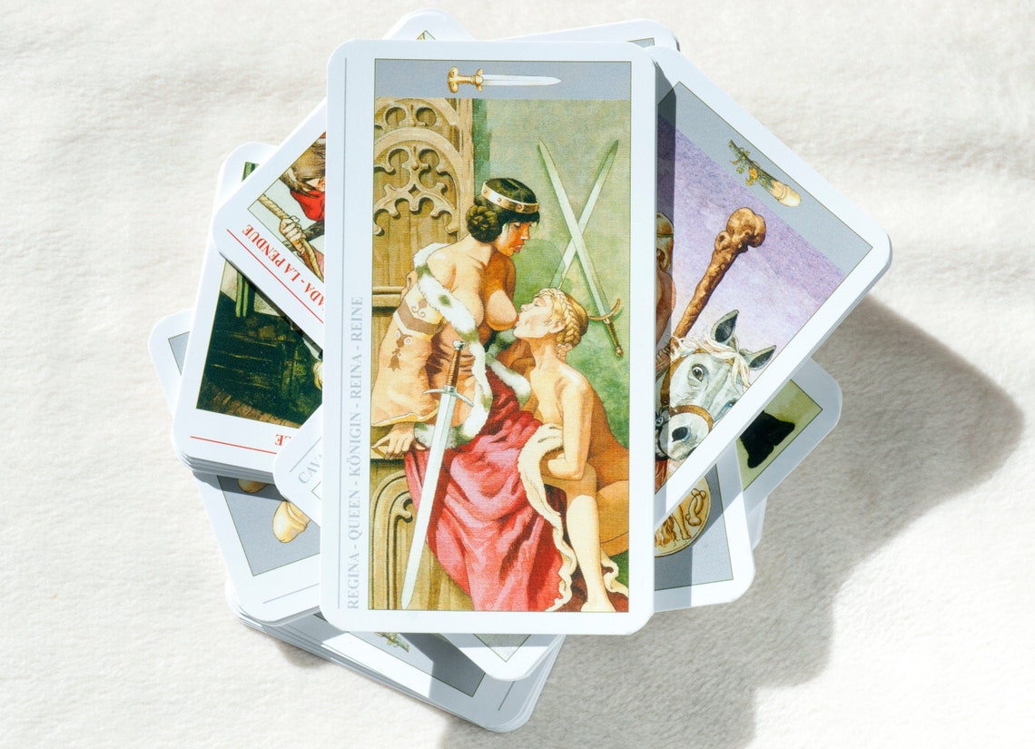 Tarot Deck 78 Cards Oracle Decks Erotic Tarot Sexy Tarot Etsy