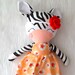Handmade Zebra Rag Doll, Baby's First Soft Toy, Great Birthday Gift for ...
