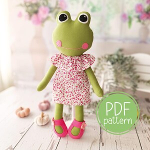 Frog Doll PDF Sewing Pattern and Step by Step Instructions- Beginner ...