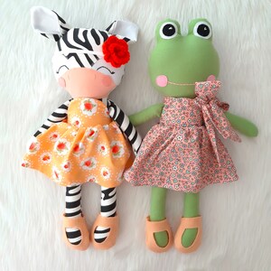 Handmade Zebra Rag Doll, Baby's First Soft Toy, Great Birthday Gift for ...