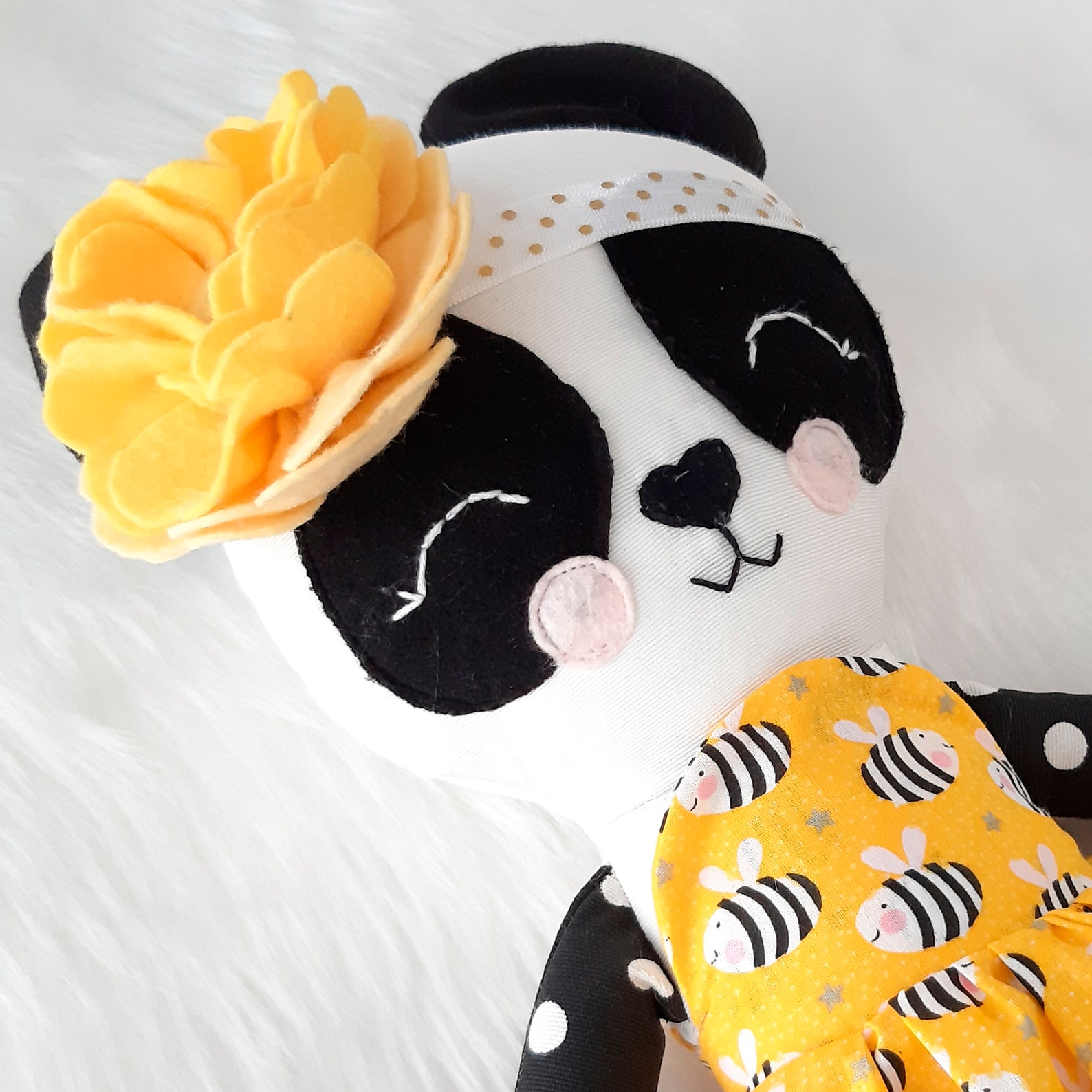 Unique Panda Doll One of a Kind Gift for Girl Baby Shower or - Etsy