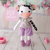 Flower Doll PDF Sewing Pattern and Step by Step Instructions- Beginner ...