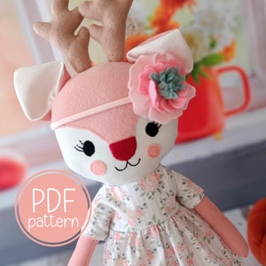 DEER Doll PDF Sewing Pattern and Step by Step Instructions- Beginner ...