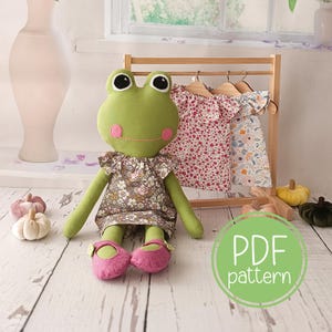 Frog Doll PDF Sewing Pattern and Step by Step Instructions- Beginner ...