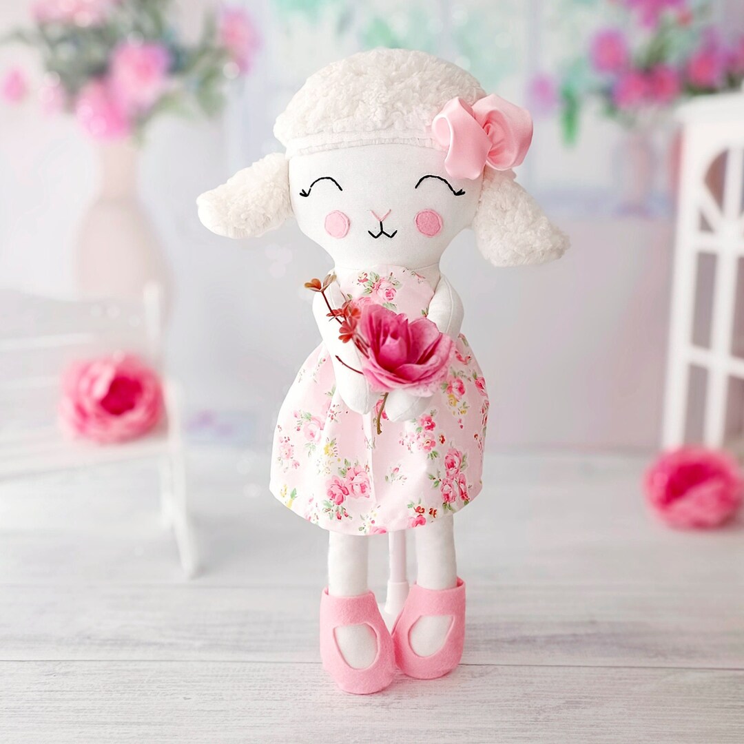 Lovely Handmade Sheep Doll, Great One of a Kind Gift for Baby Girls - Etsy