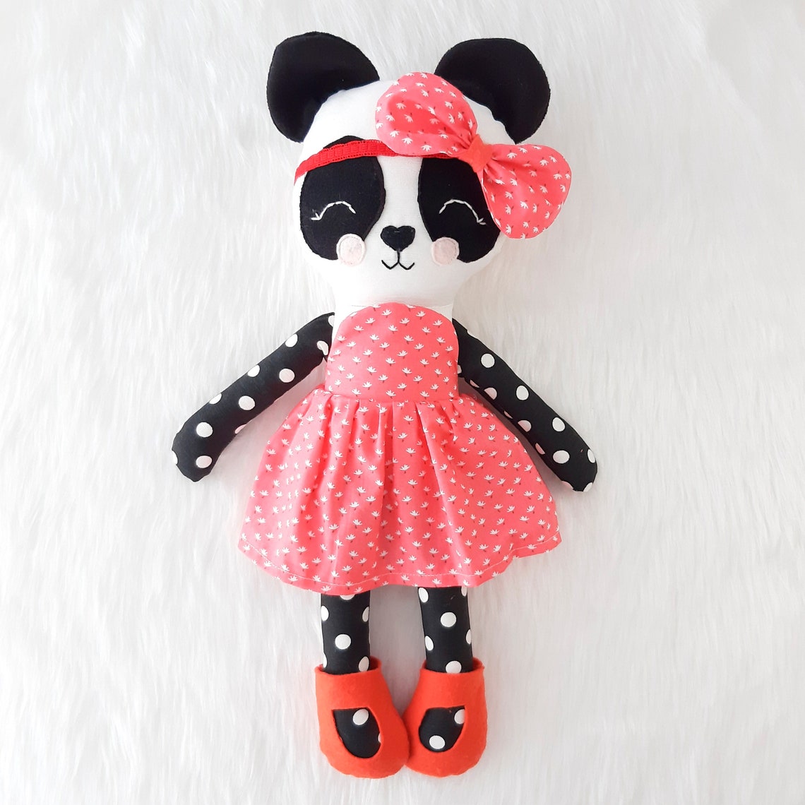 Unique Panda Doll One of a Kind Gift for Girl Baby Shower or - Etsy