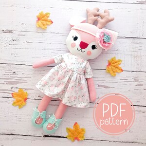 DEER Doll PDF Sewing Pattern and Step by Step Instructions- Beginner ...