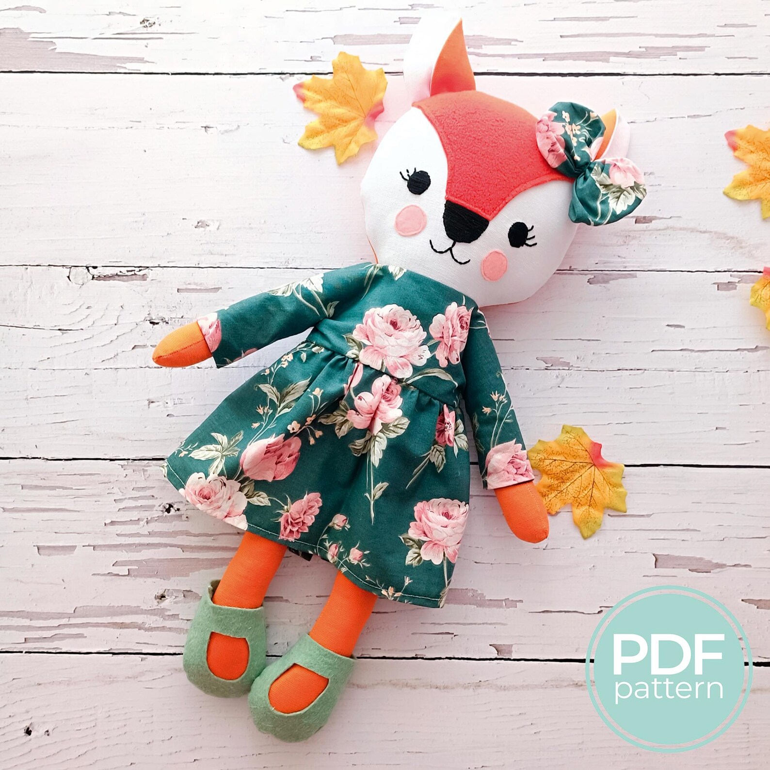 Fox Doll PDF Sewing Pattern and Step by Step Instructions- Beginner ...