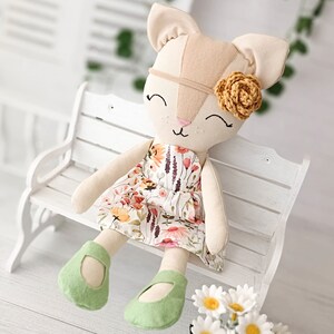 Sweet Soft Cat Doll, Great One of a Kind Baby Girl Gift for Cuddly ...