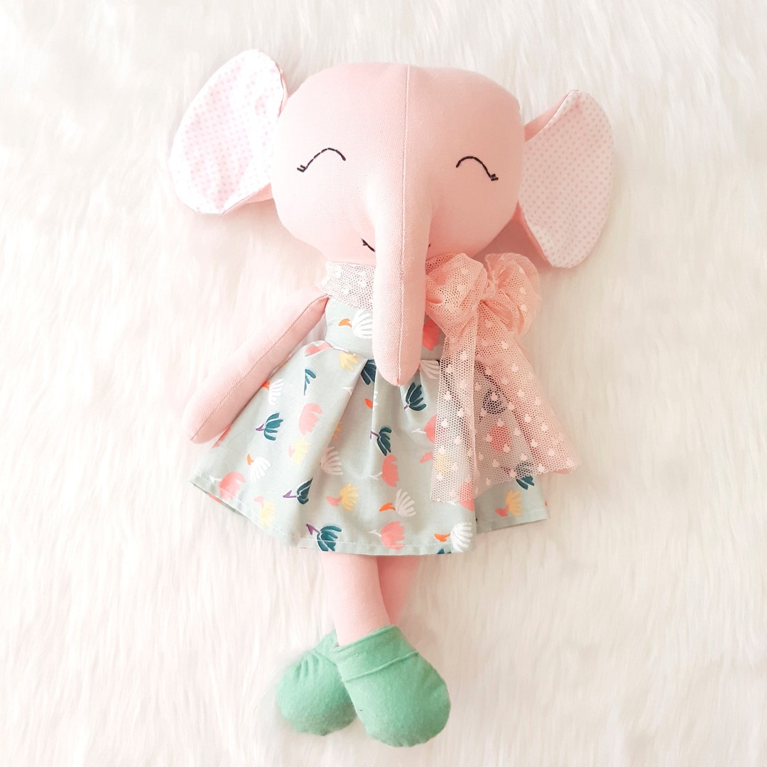 Cute Handmade Elephant Doll One of a Kind Birthday Gift for - Etsy