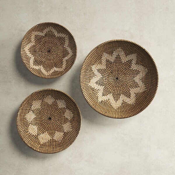 Wall Basket Set of 3 - Etsy