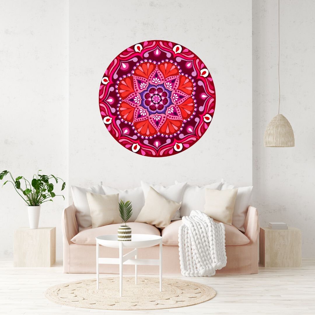 Painting Work of Art Mandala Ahora Audrey Devaux Interior - Etsy