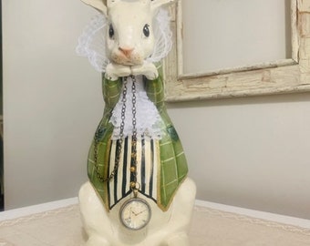 Hand Painted Rabbit - Etsy