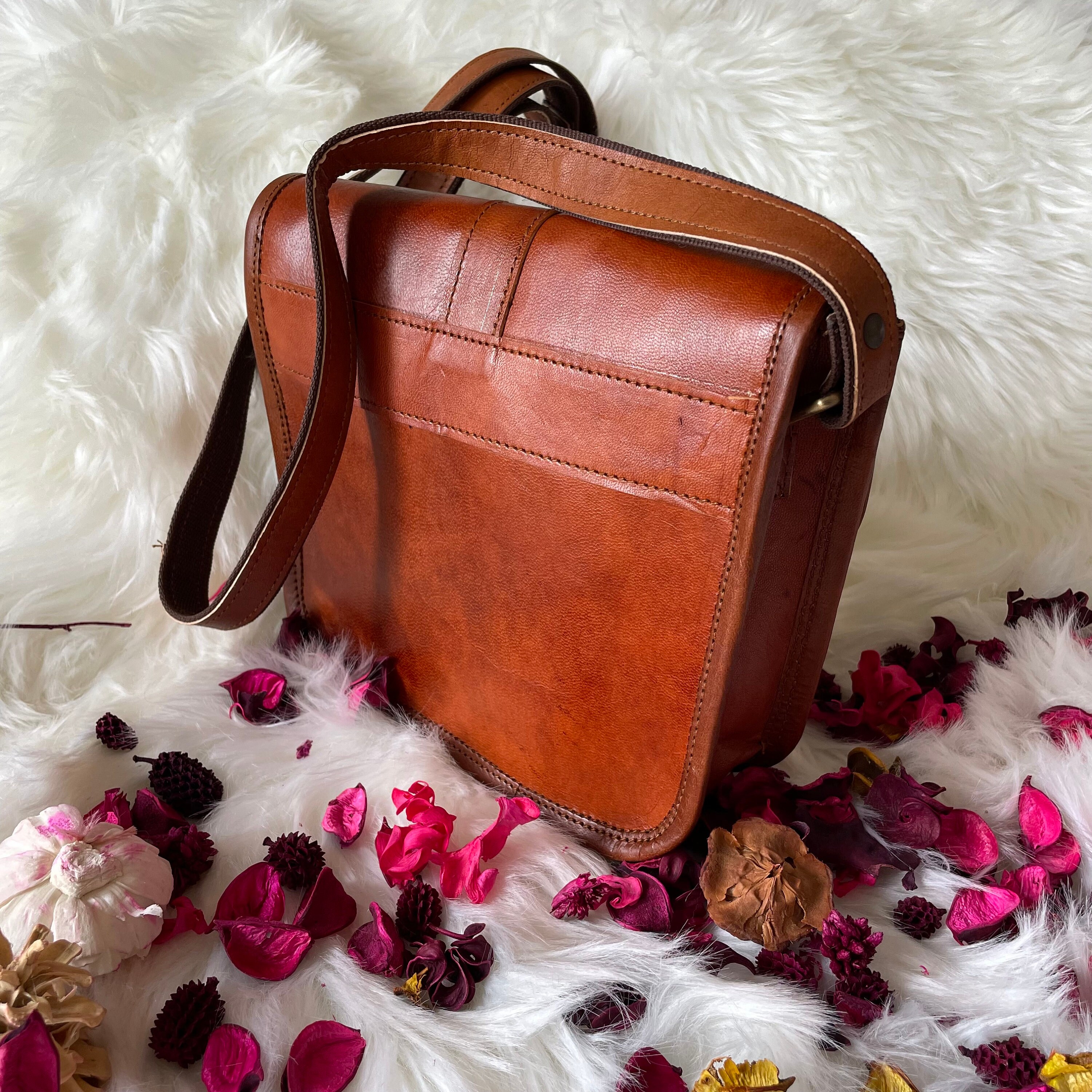 Handmade Leather Crossbody Bag: Women's Satchel Purse - Etsy