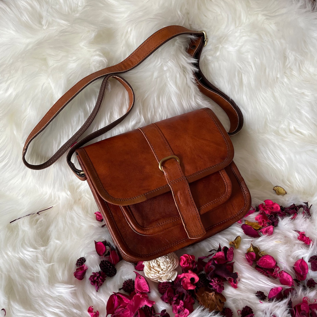 Handmade Leather Crossbody Bag: Women's Satchel Purse - Etsy