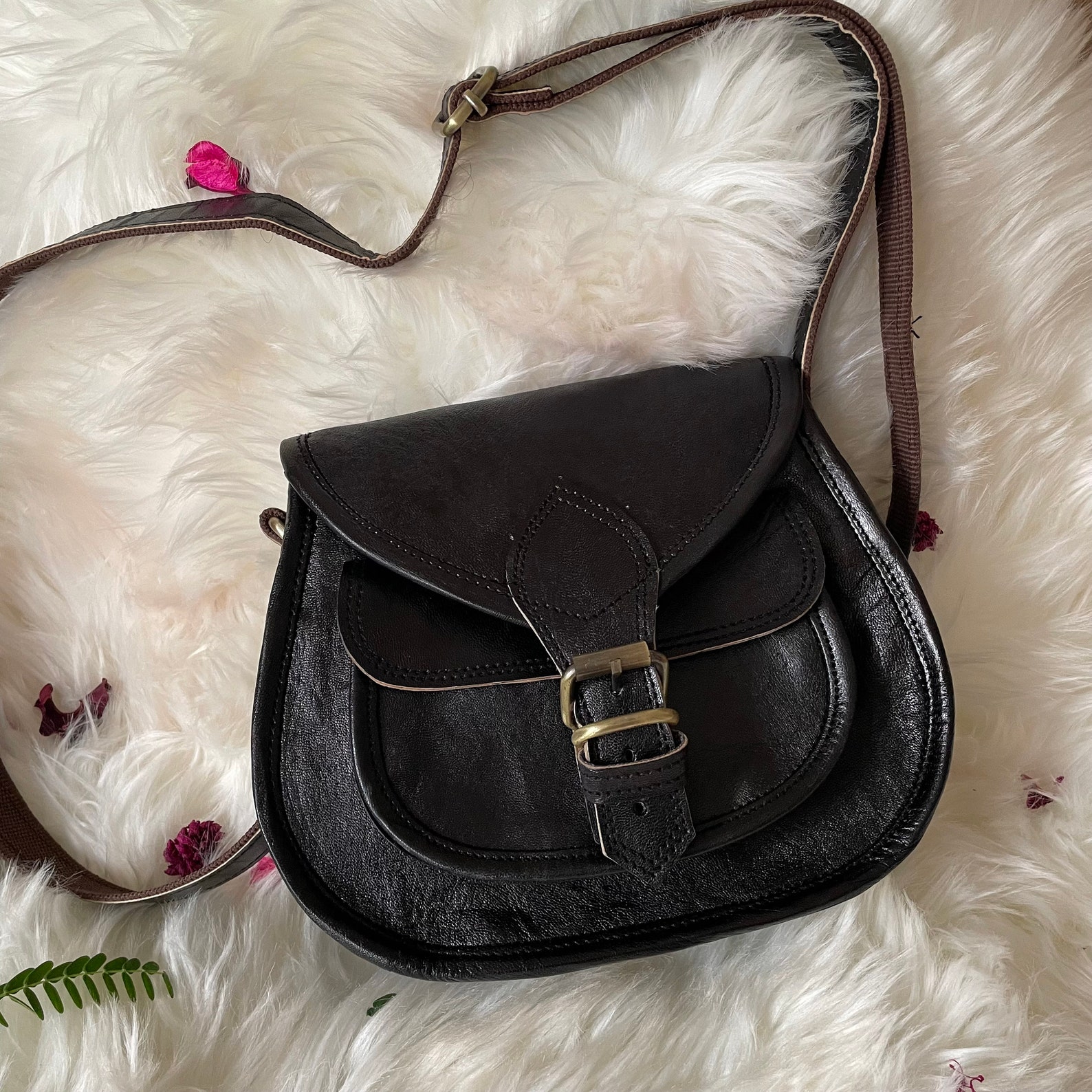 Handmade Leather Crossbody Bag: Women's Satchel Purse - Etsy