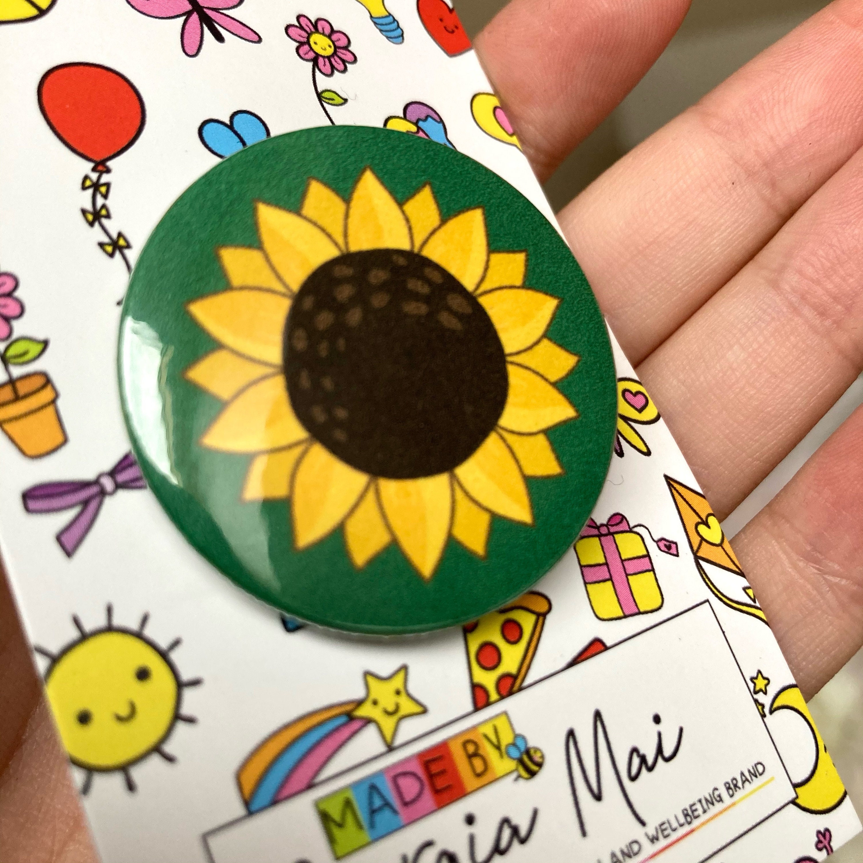 HIDDEN DISABILITY SUNFLOWER badge for invisible illnesses and - Etsy 日本