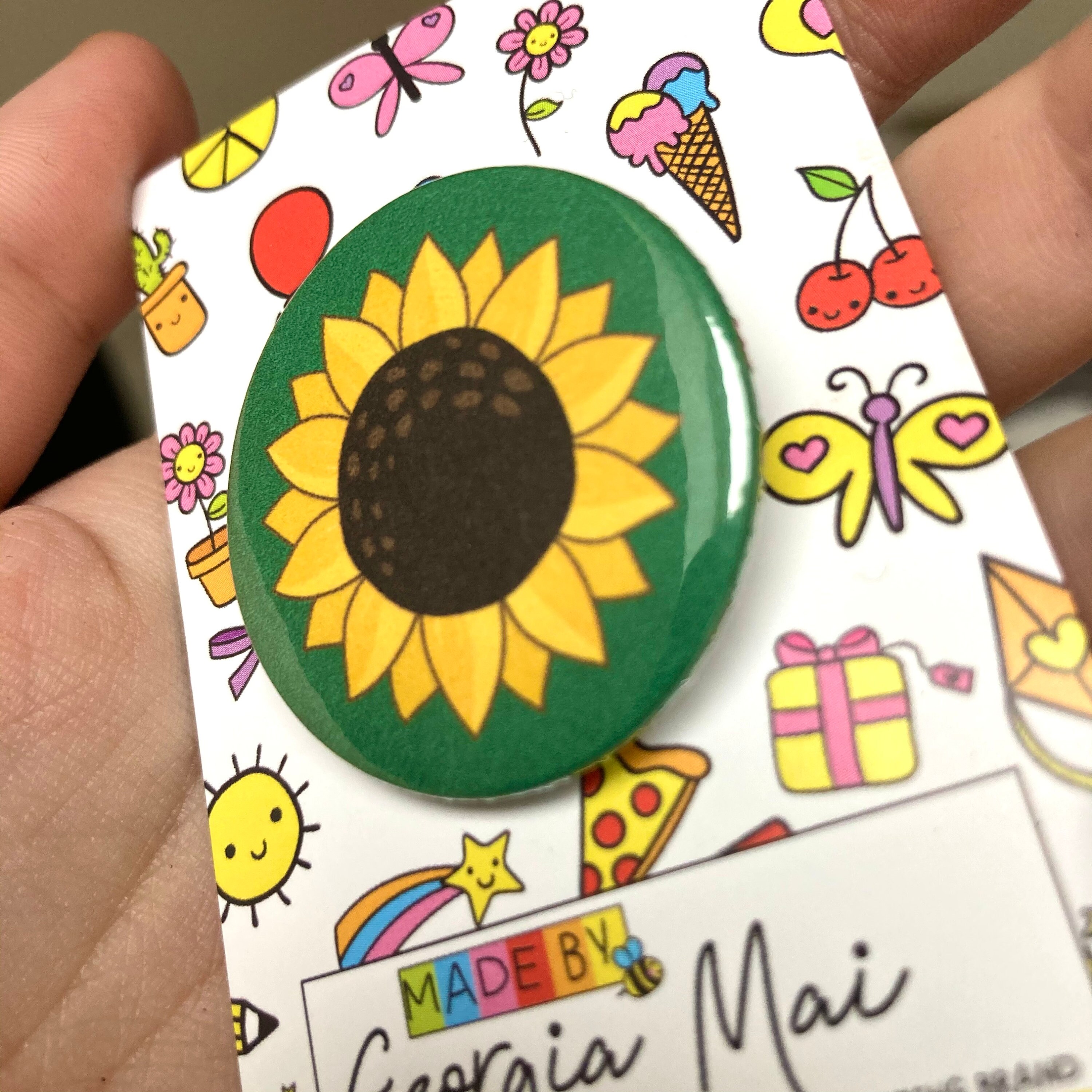 HIDDEN DISABILITY SUNFLOWER badge for invisible illnesses and - Etsy 日本