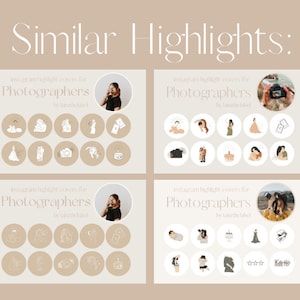 Photographer IG Covers | Instagram Highlight Covers | Neutral IG Covers ...