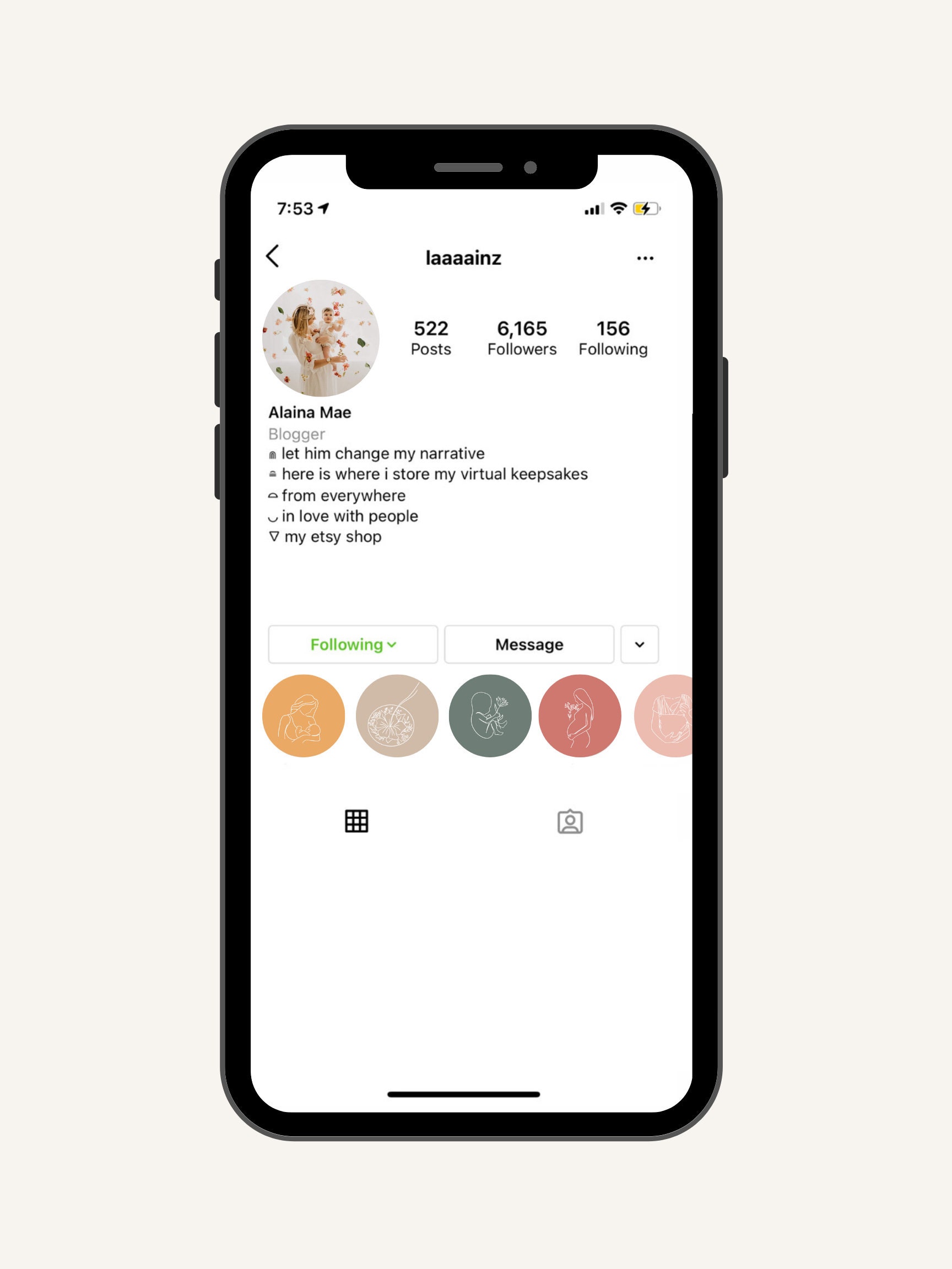 Birth Worker IG Icons | Instagram Story Highlight Covers | Midwife IG ...