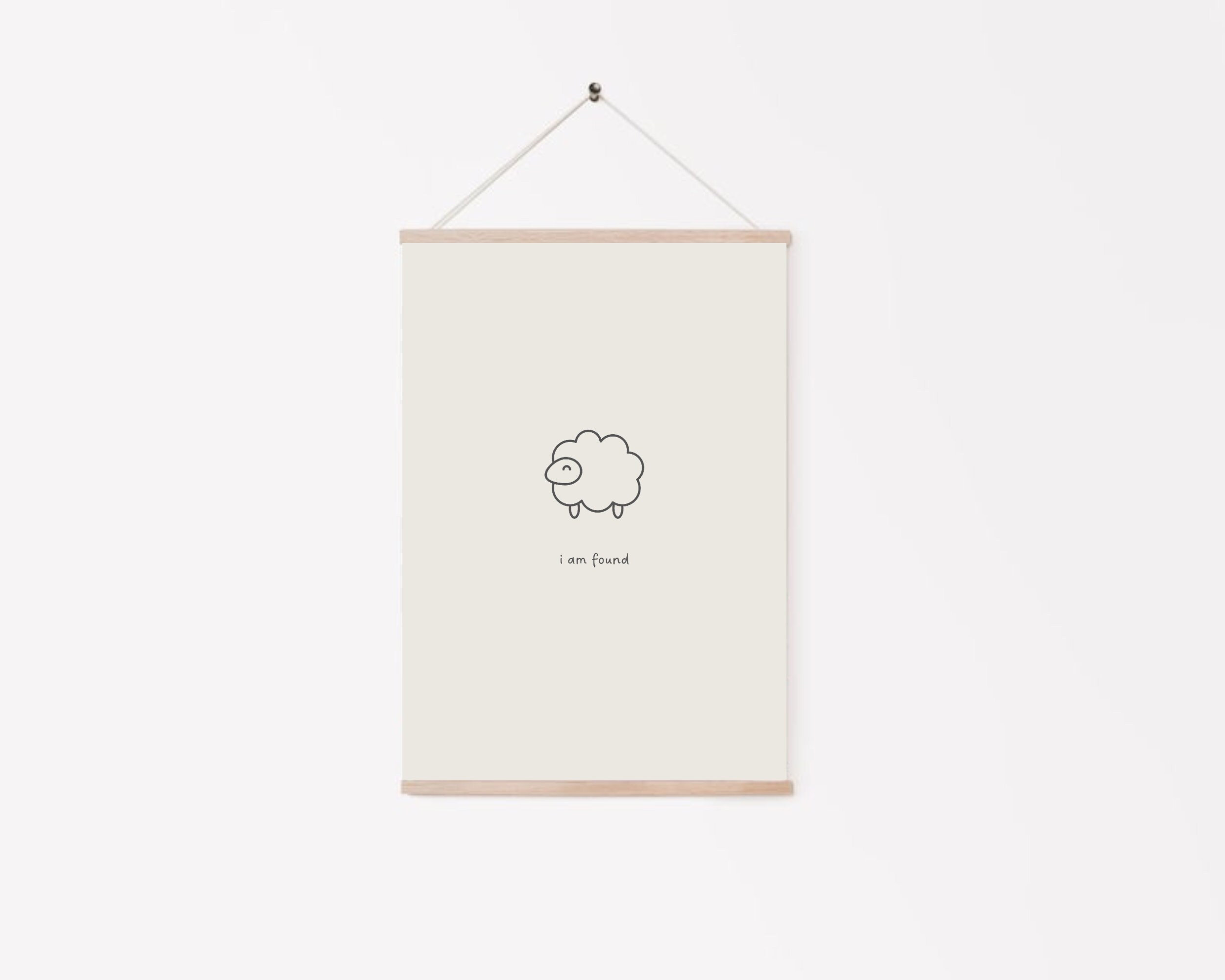 Lost Lamb Wall Art Luke 15 Wall Art Boho Christian Art - Etsy