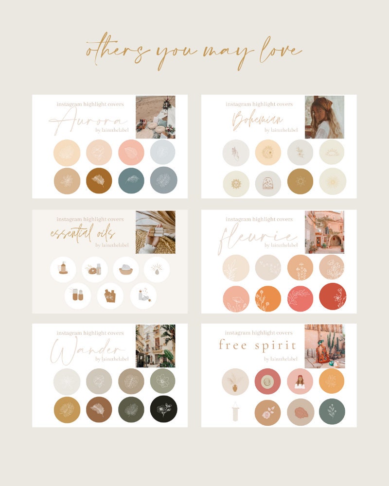 Wildflower Instagram Highlight Covers | Bohemian, Free Spirit ...