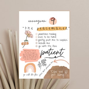 Enneagram 9 High Quality Poster - Printable - Etsy