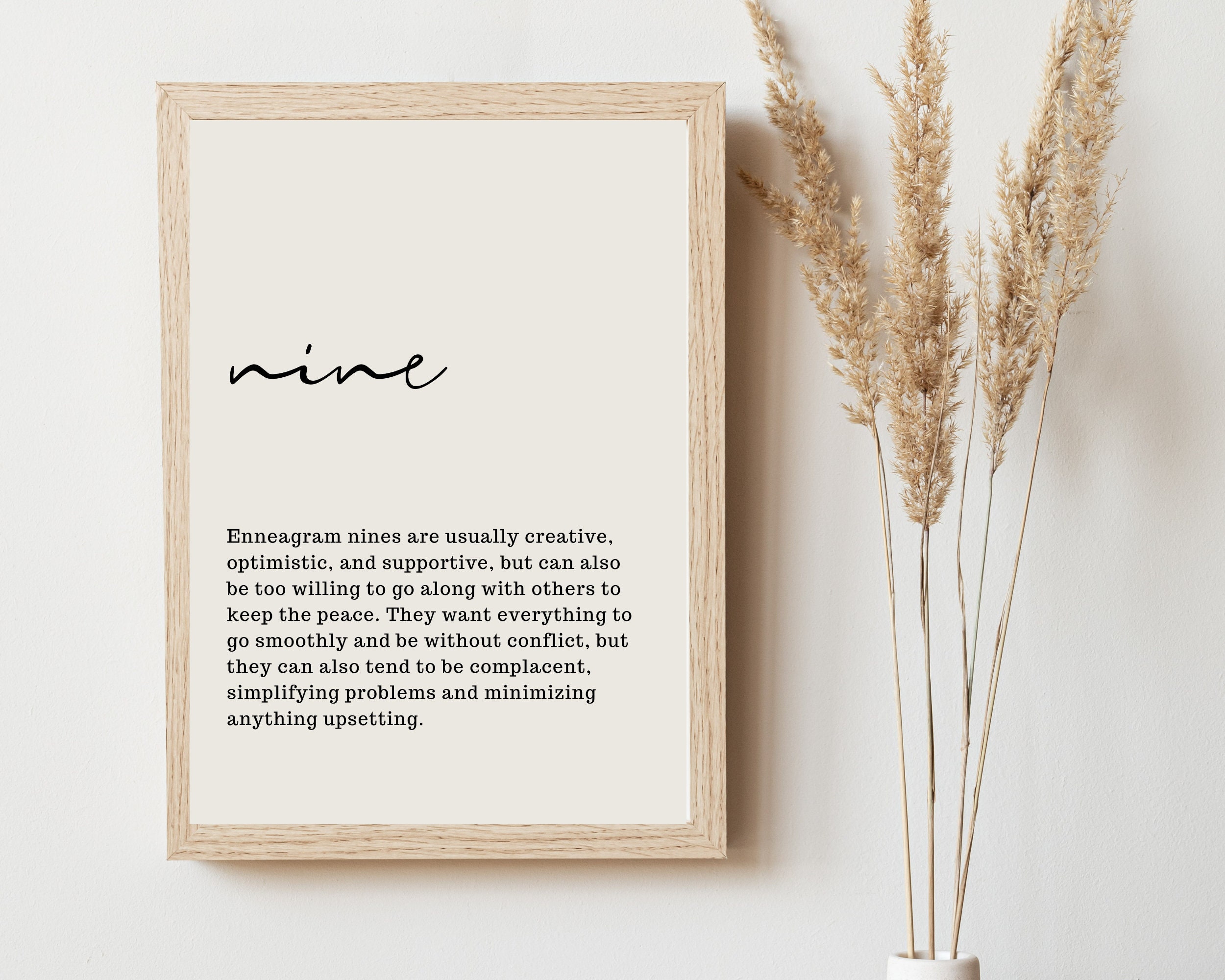 Enneagram 9 High Quality Poster Digital Print Enneagram - Etsy