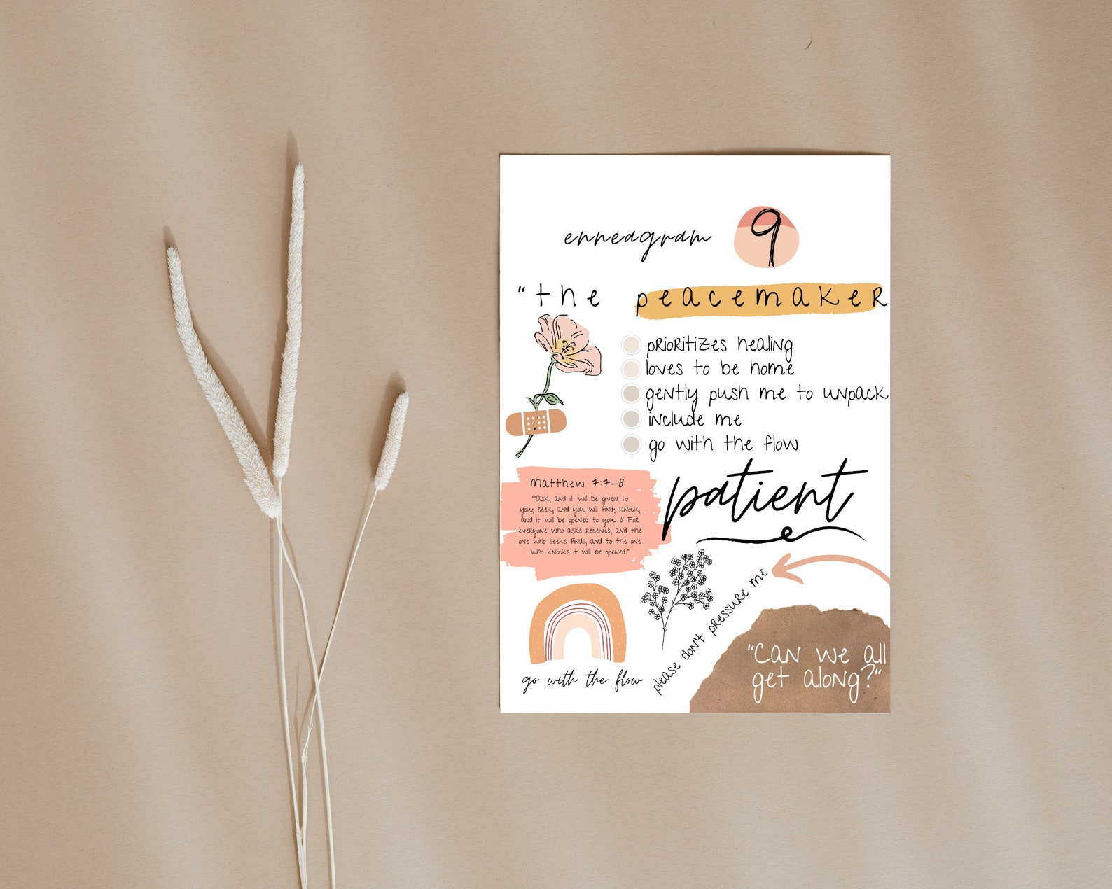 Enneagram 9 High Quality Poster Printable - Etsy