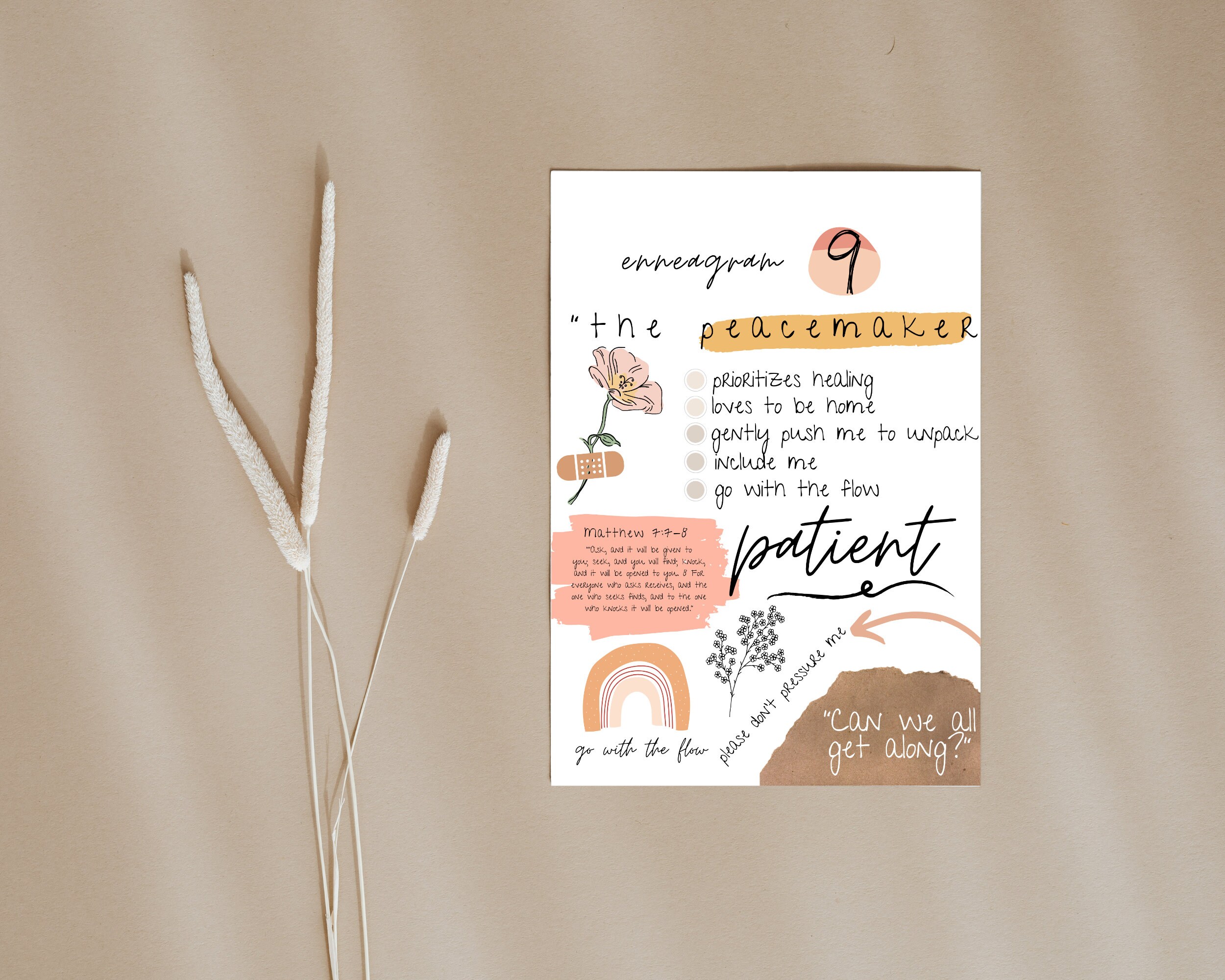 Enneagram 9 High Quality Poster Printable - Etsy