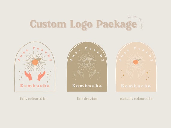 Custom Logo Package Boho Logo Earthy Logo Logo Design - Etsy