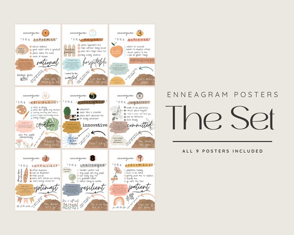 Enneagram Planner Enneagram Type Worksheets Enneagram Journal Prompts ...