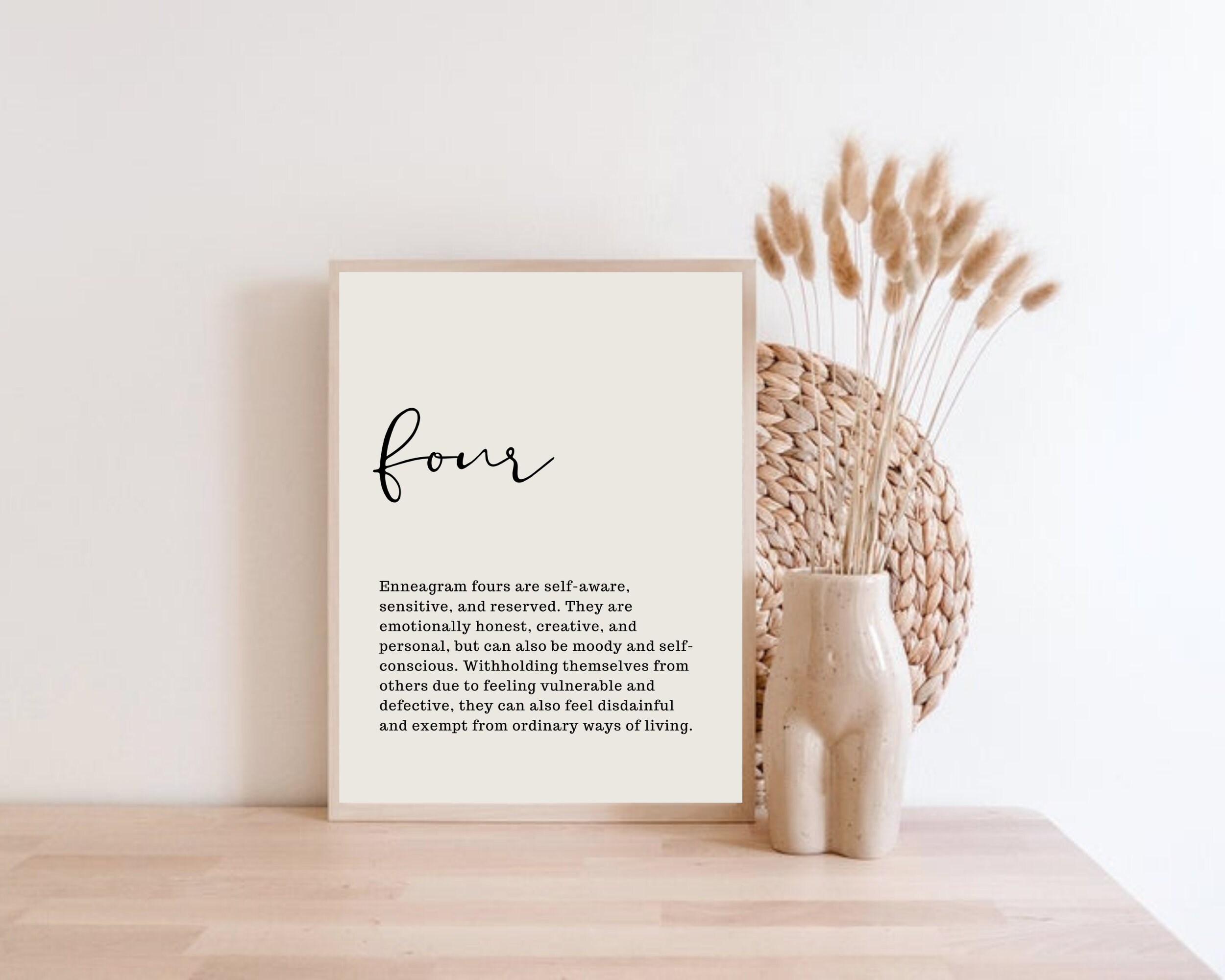 Enneagram 4 High Quality Poster Digital Print Enneagram Gift Type 4 ...