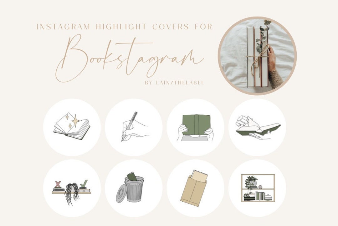 Bookstagram Instagram Story Highlight Covers | Book Instagram, Book Tok ...