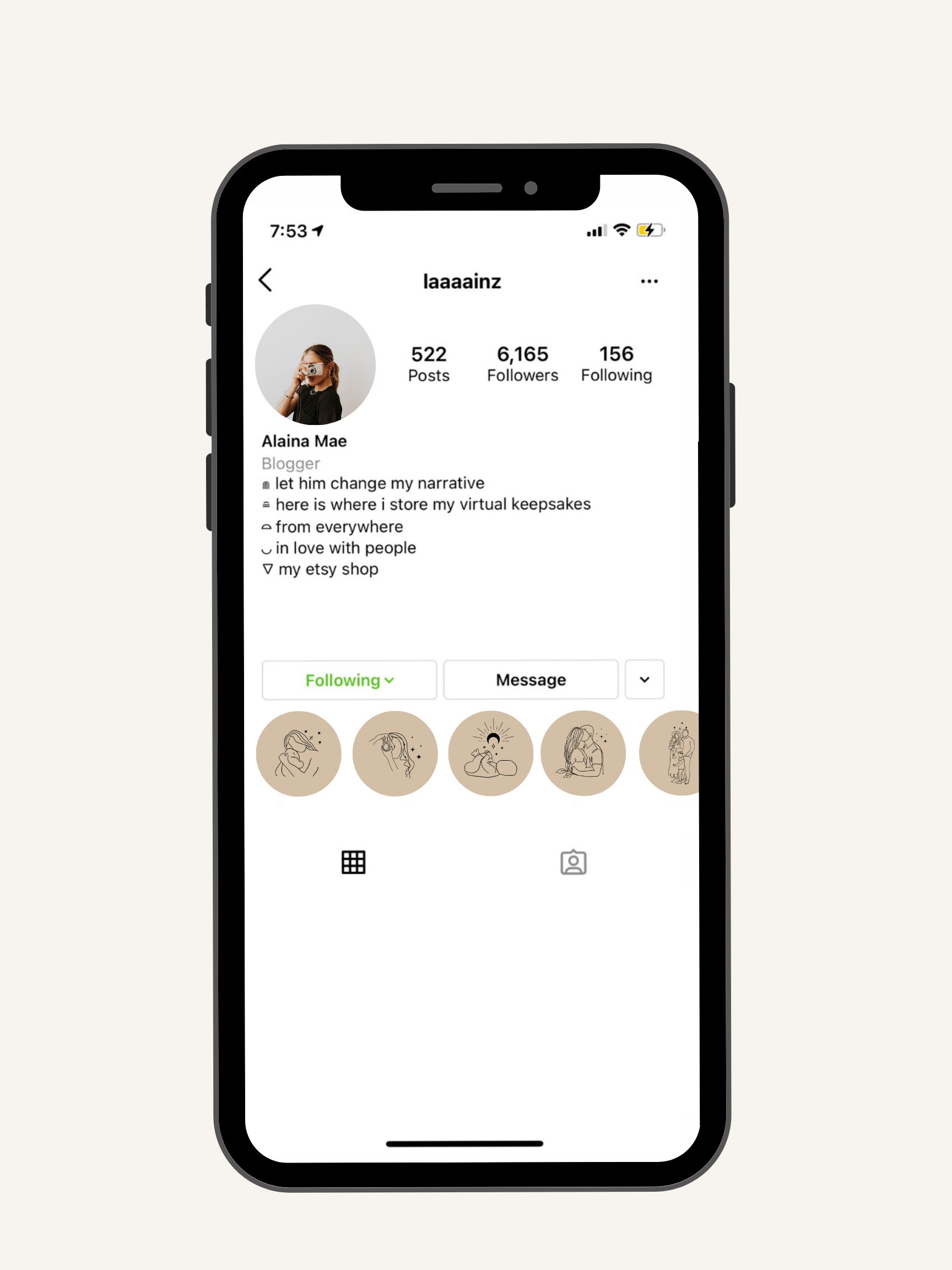 Photographer IG Covers Instagram Highlight Covers Neutral IG Covers ...