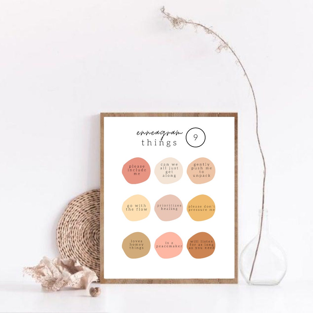 Enneagram 9 High Quality Poster Printable - Etsy