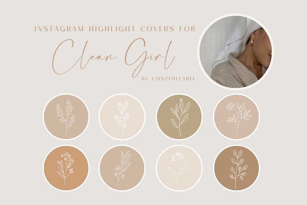 Neutral IG Icon | Minimalist IG Cover | Beige Ig Story Highlight ...