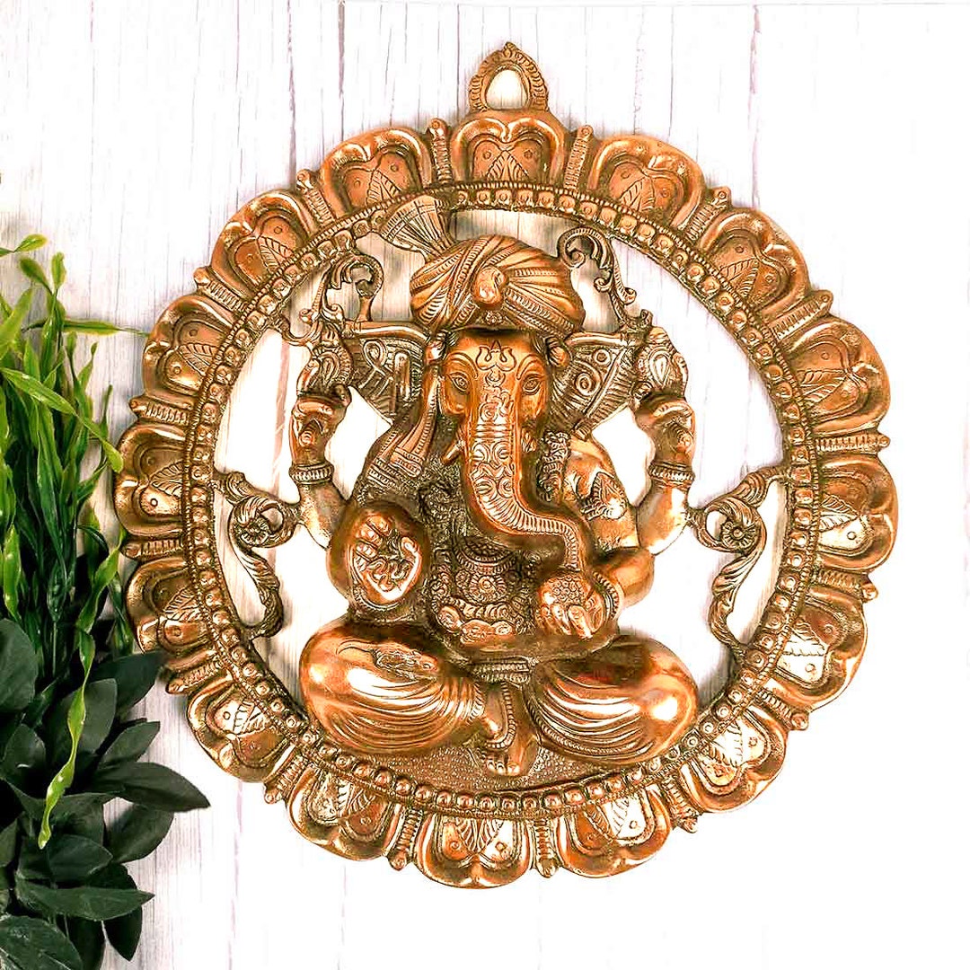 Ganesh Wall Hanging | Lord Ganesha Wall Decor - for Puja, Home & Main ...