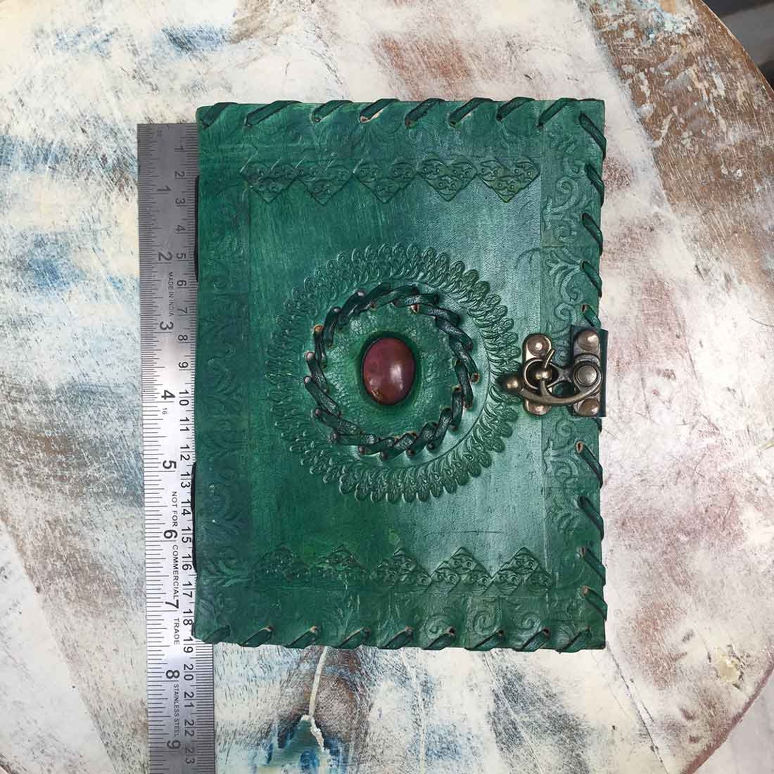 Embossed Leather Diary 7 Inch/ Personal Journal/ Notebook | Etsy