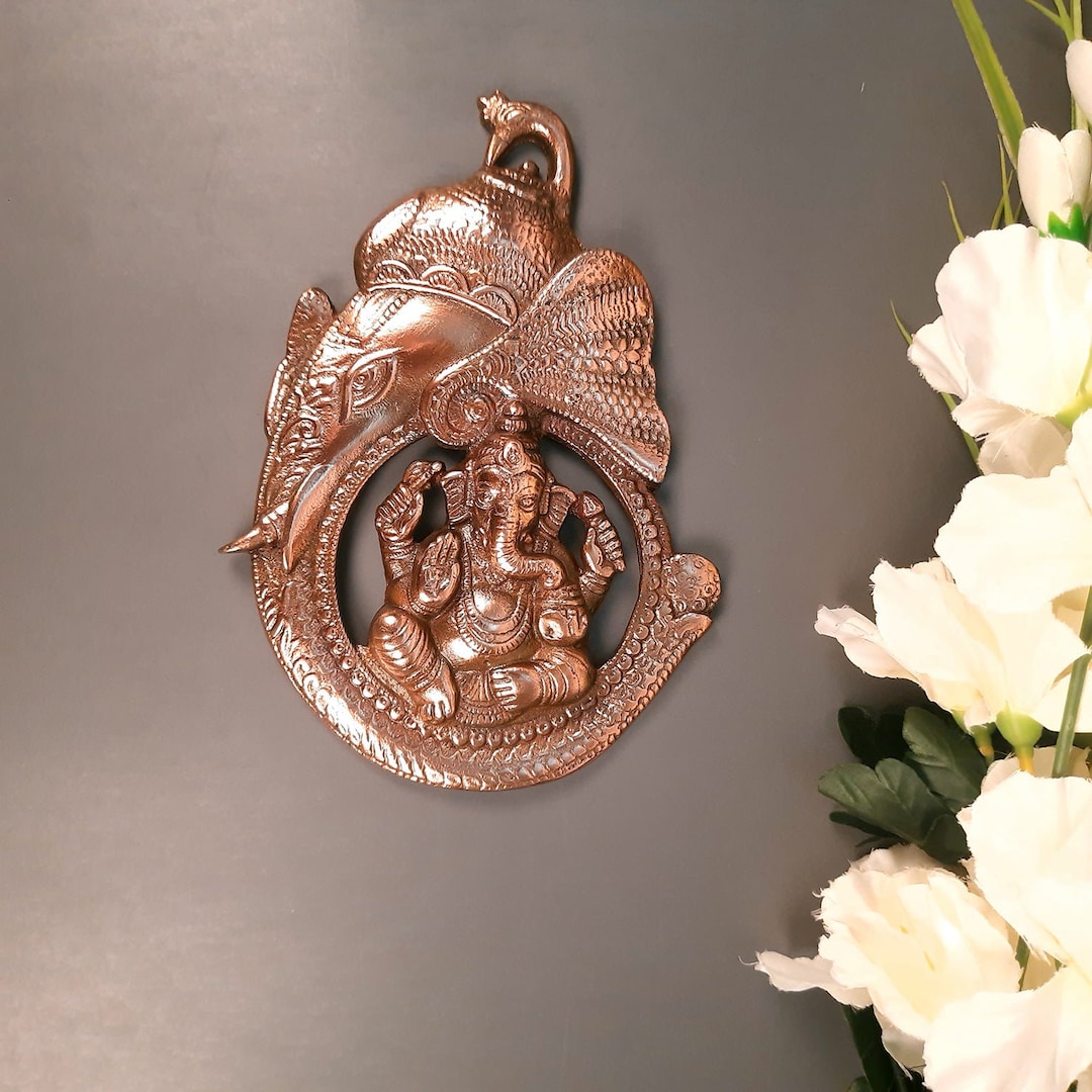 Ganesh Wall Hanging Statue Ganesha Wall Idol for Puja, Home, Living ...