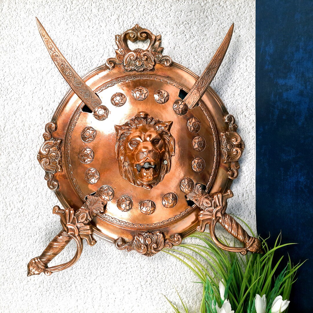 Sword & Shield Wall Hanging Decor - Vintage Inspired | Antique Home ...
